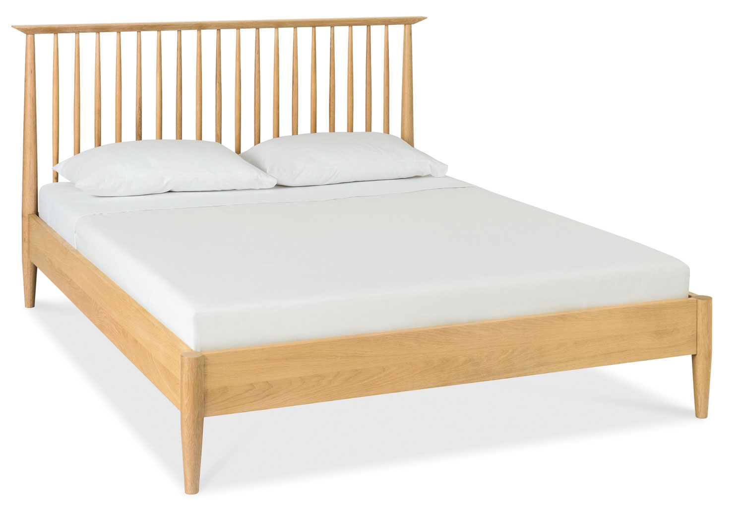Orbit Oak Spindle Low Footend Bedstead – Double Or King Size (double ...